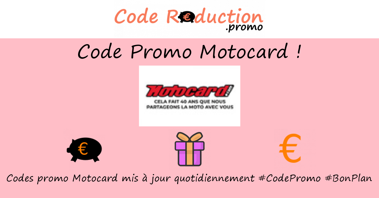 Code promo Motocard valide √ Avril 2025
